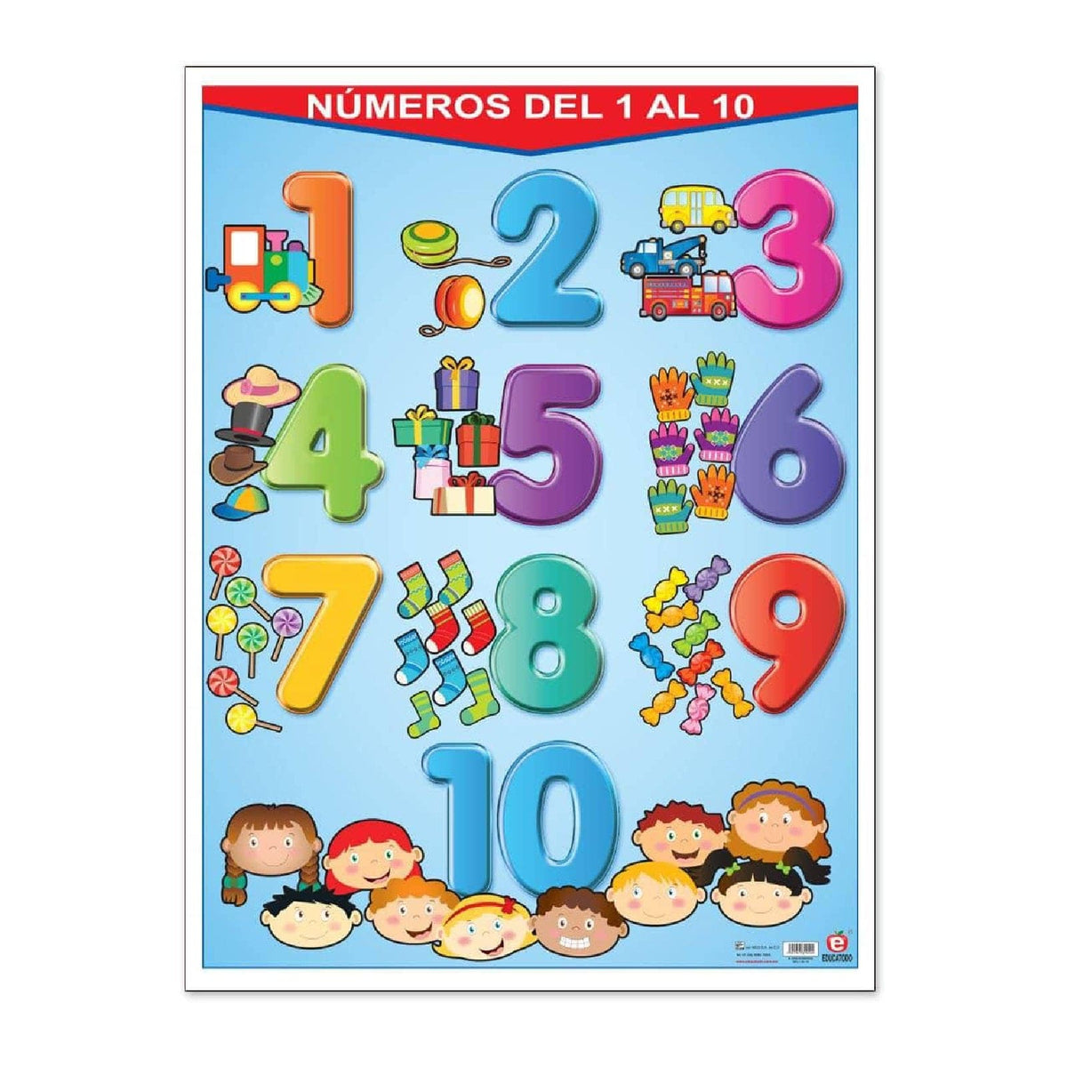 Póster Números del 1 al 10 — Educatodo