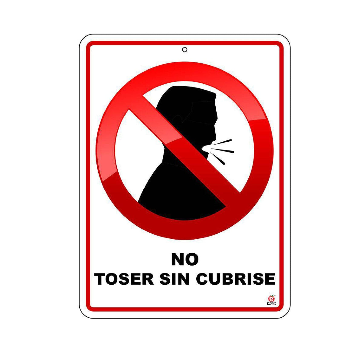 Señal No Toser Sin Cubrirse — Educatodo