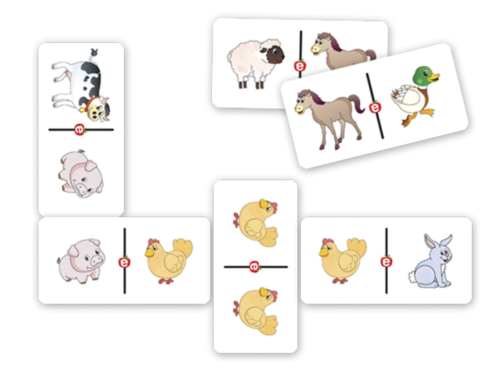 Dominó Animales de La Granja — Educatodo