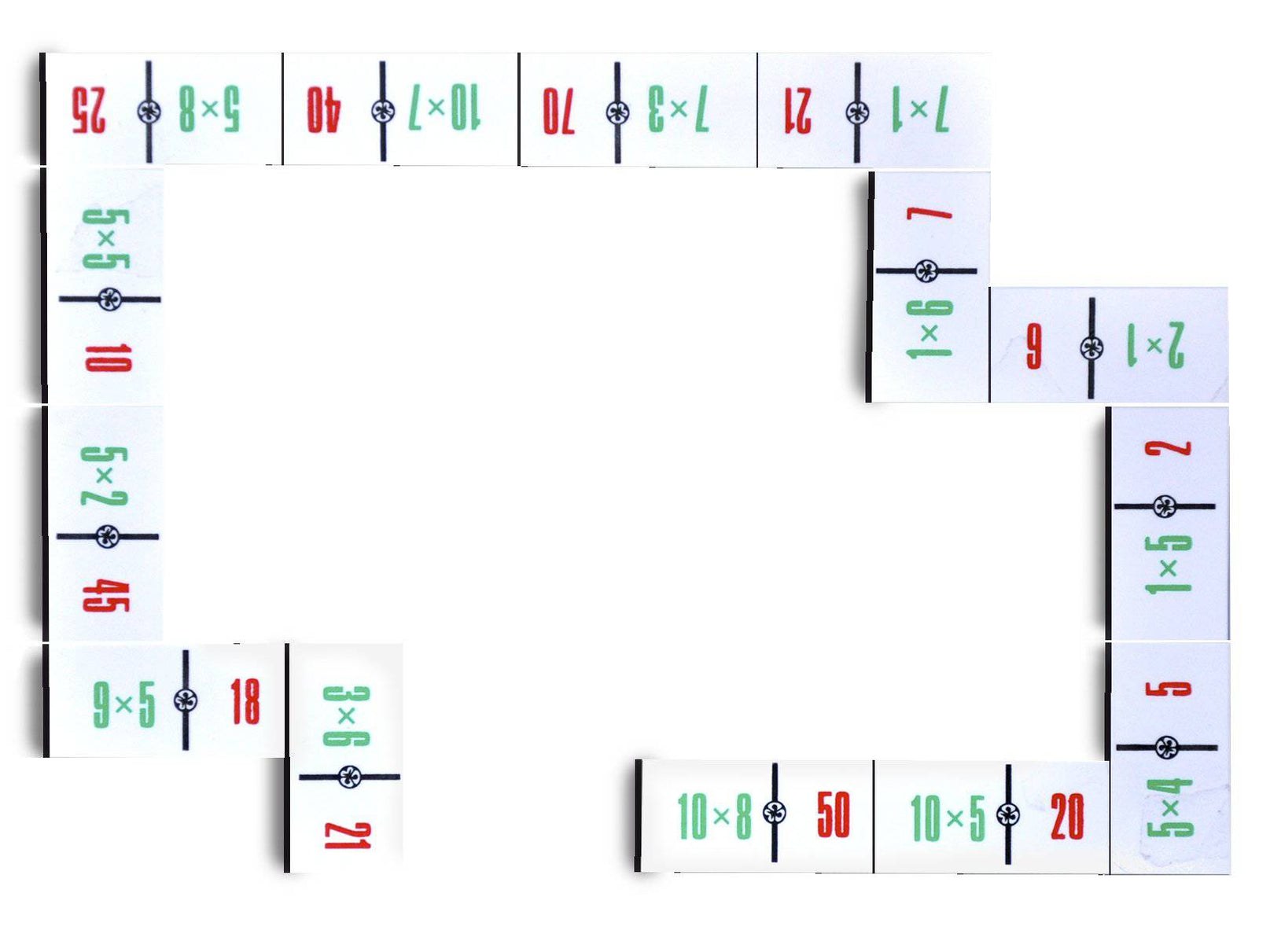 Dominó Tablas de Multiplicar — Educatodo