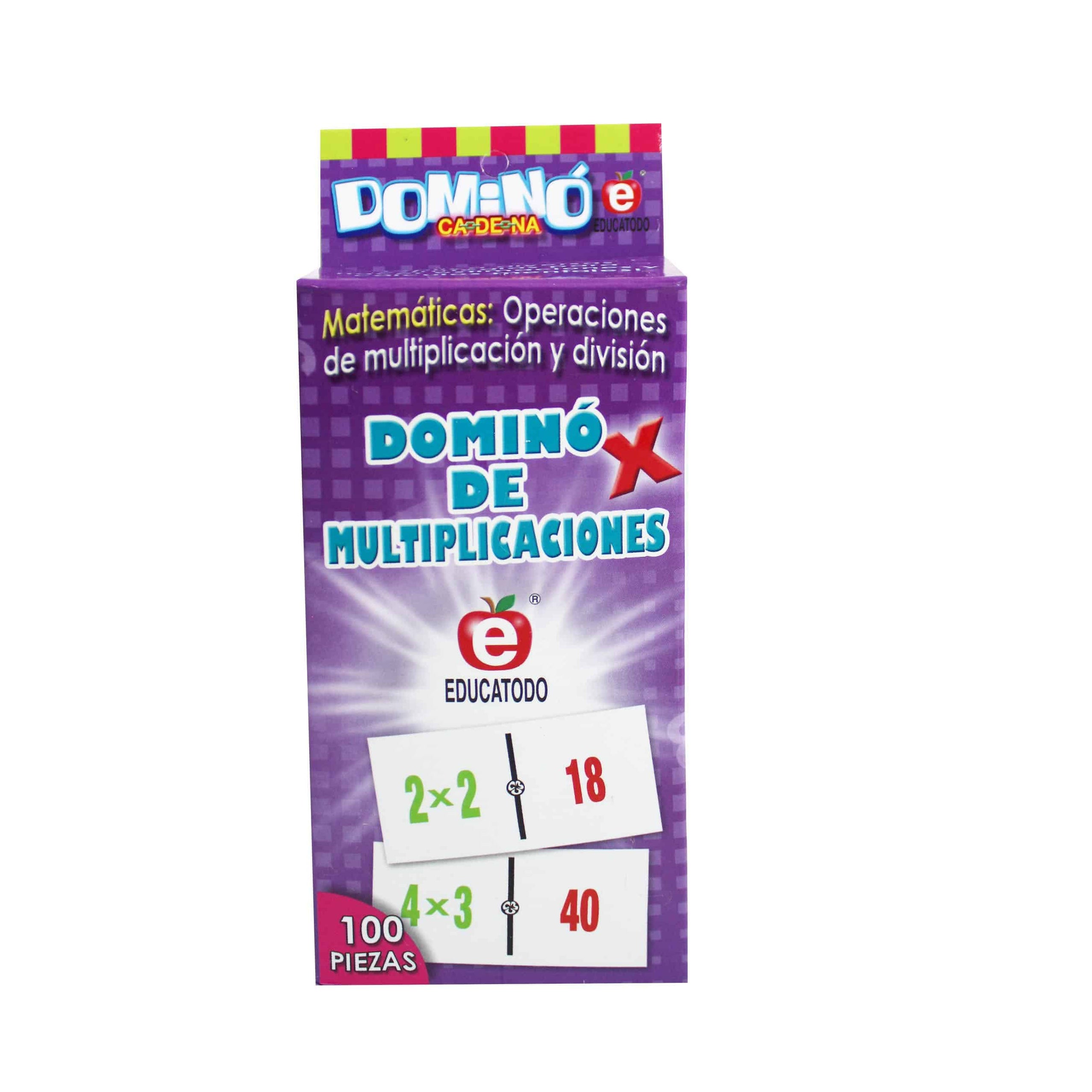 Dominó Tablas de Multiplicar — Educatodo