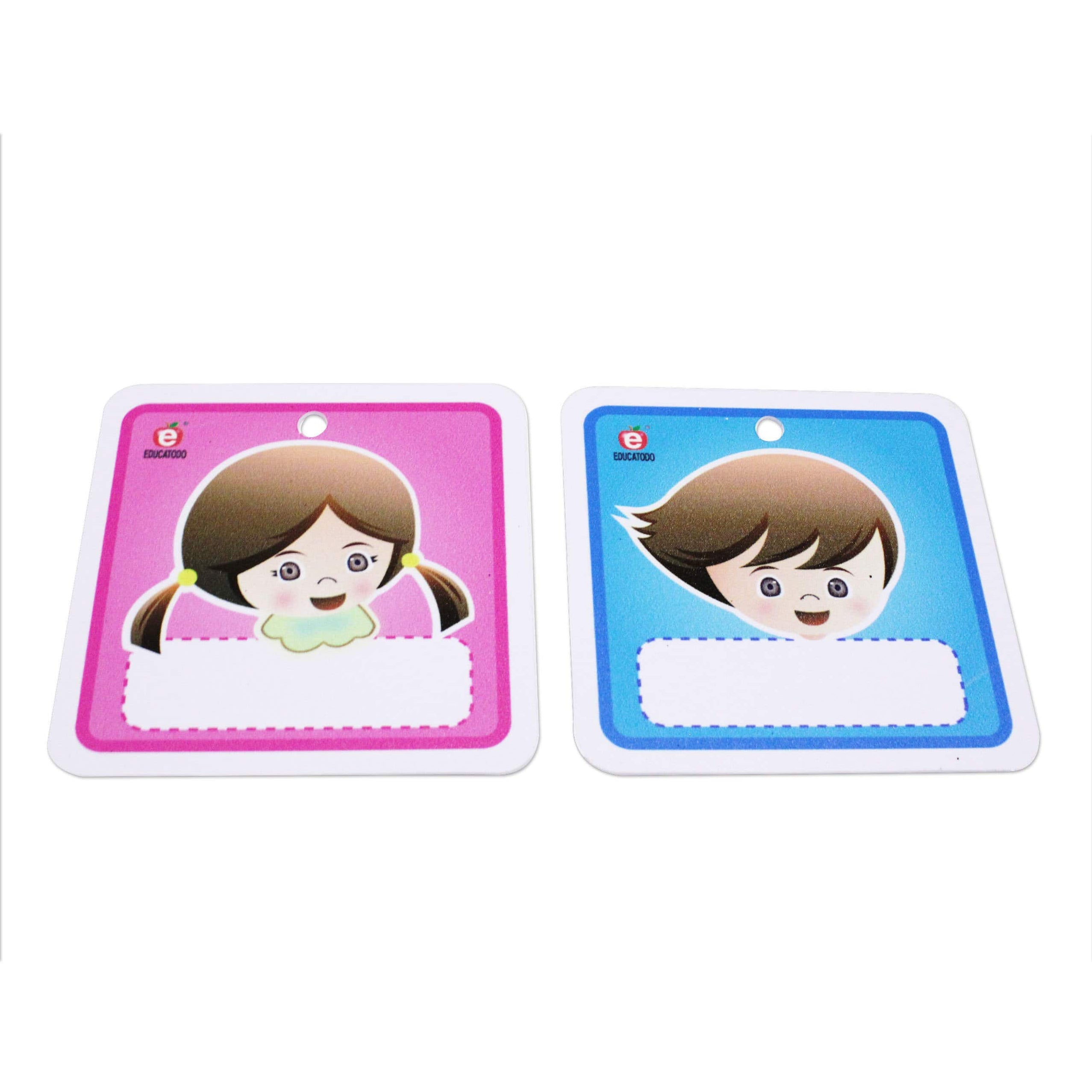 Identificadores Escolares Niña/Niño con 10 Piezas — Educatodo