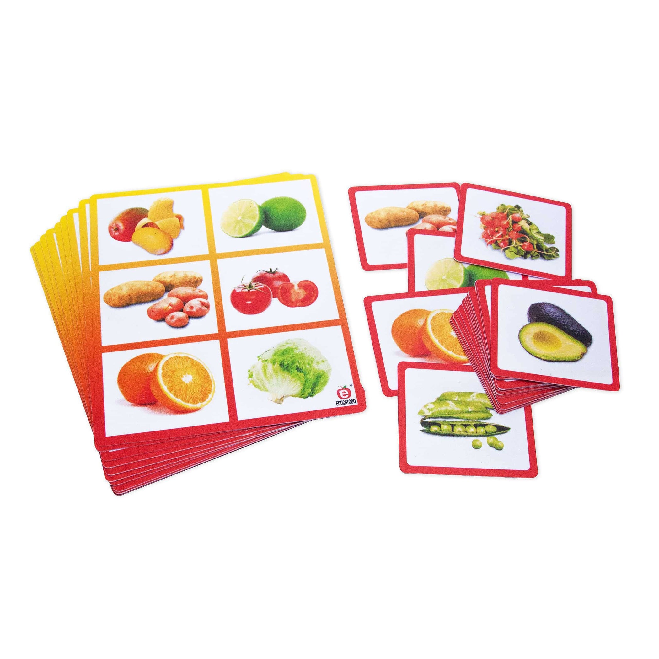 Lotería de Frutas y Verduras — Educatodo