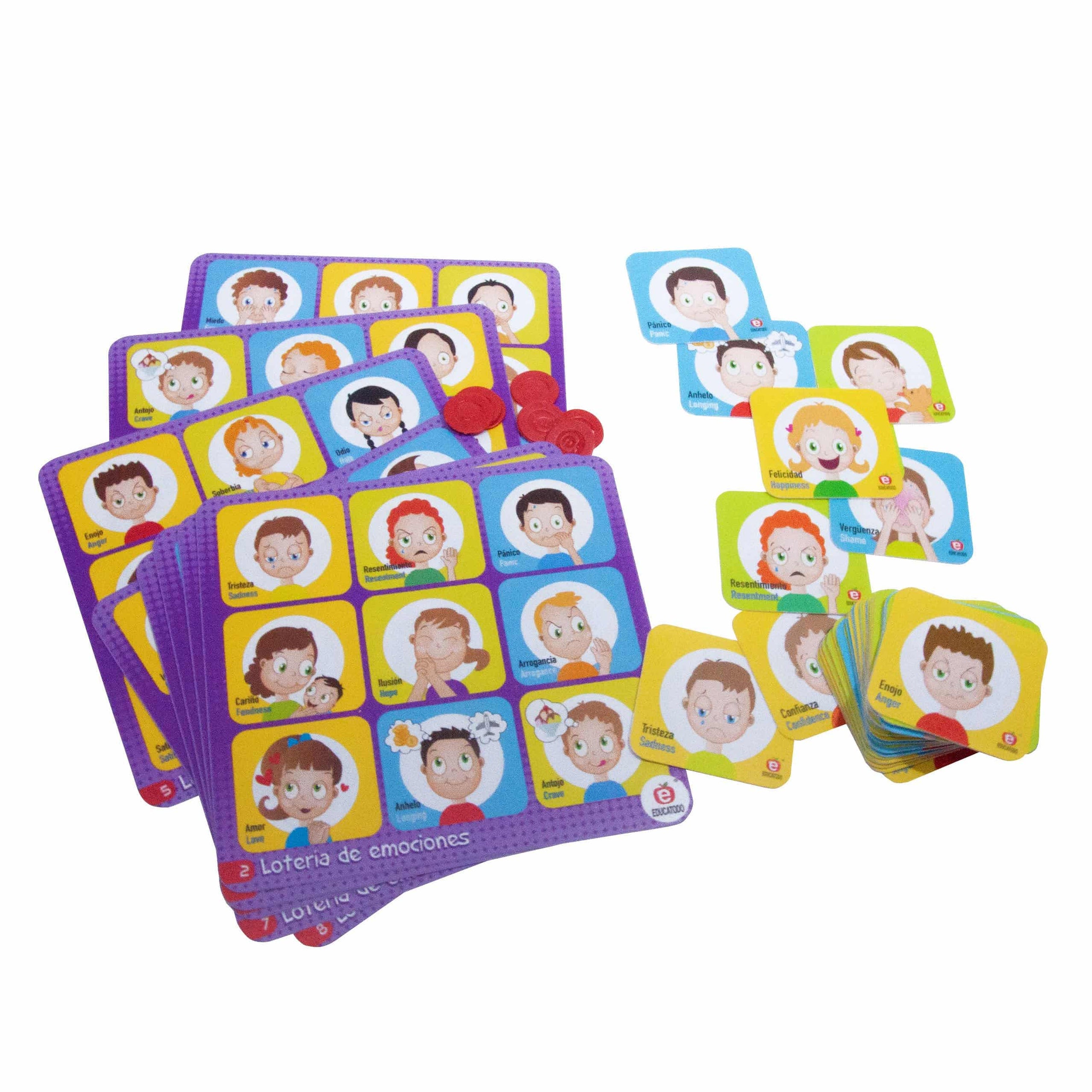 Lotería y Memopares de Emociones — Educatodo