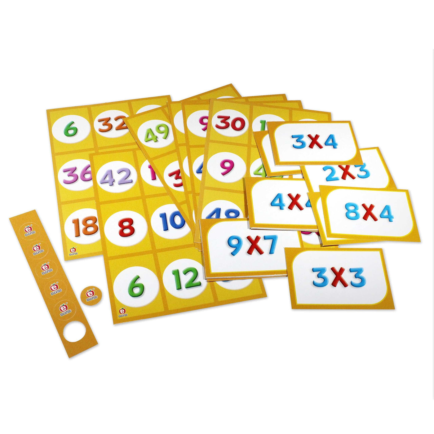 Lotería Arcoíris Multiplicaciones — Educatodo