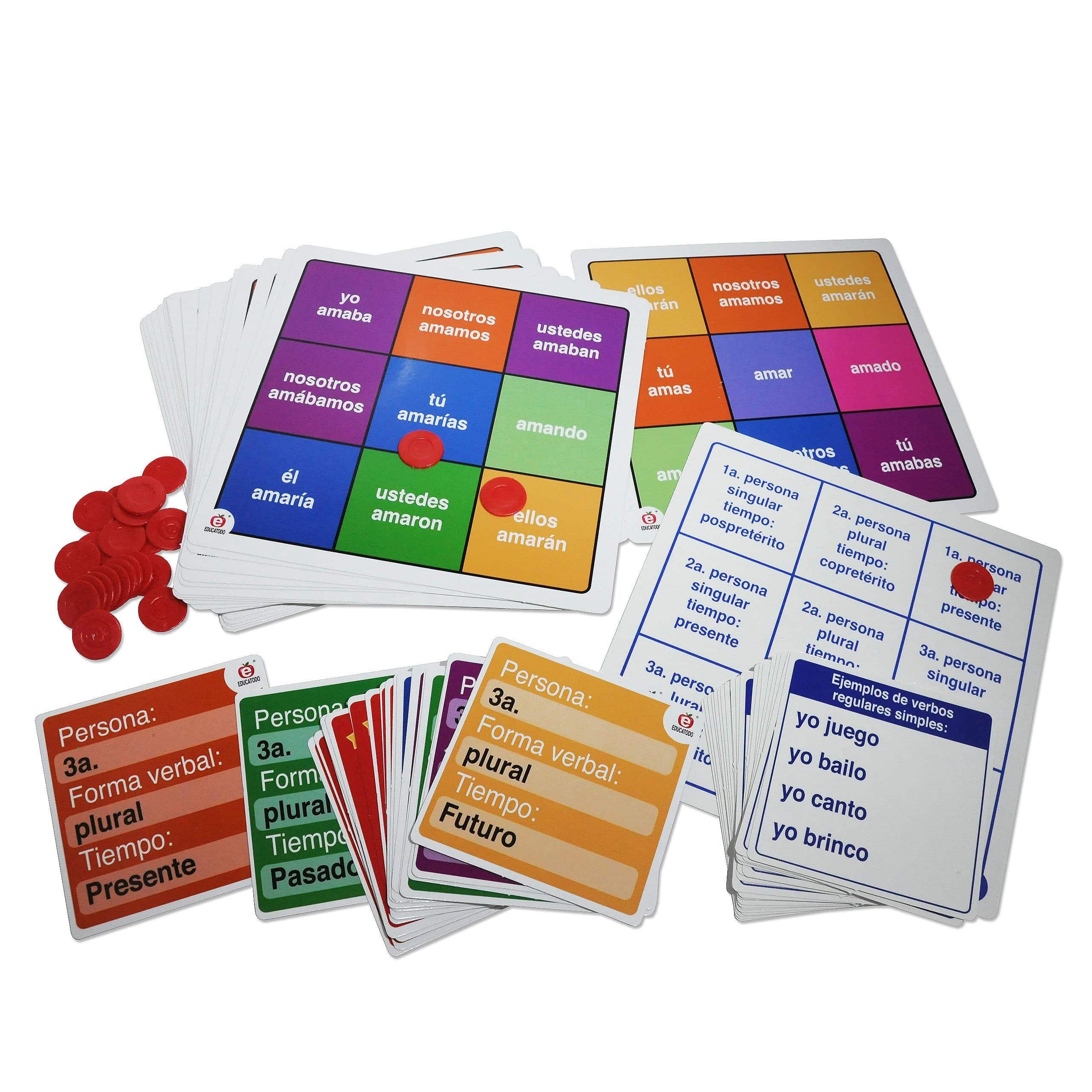 Lotería de Conjugación Simple — Educatodo