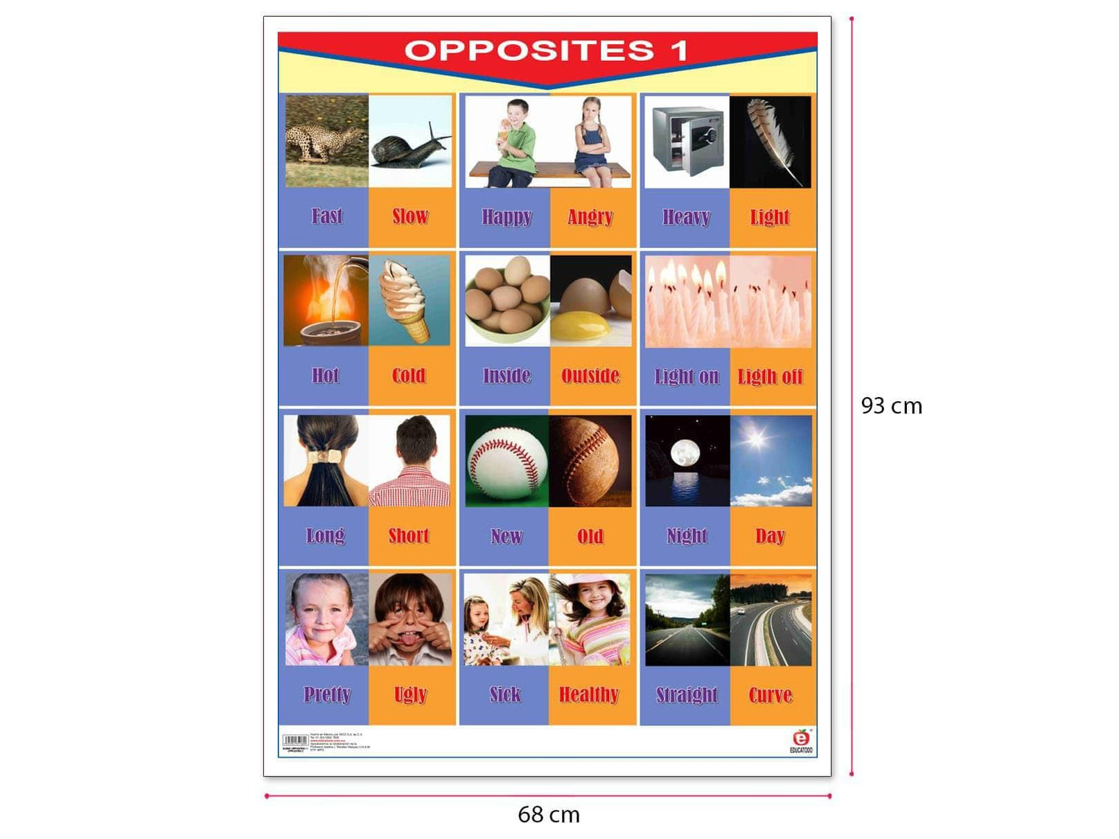 Póster Opposites 1/Opposites 2 — Educatodo
